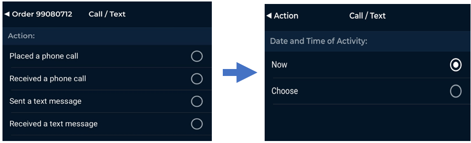 Reporting Phone and Text Attempts